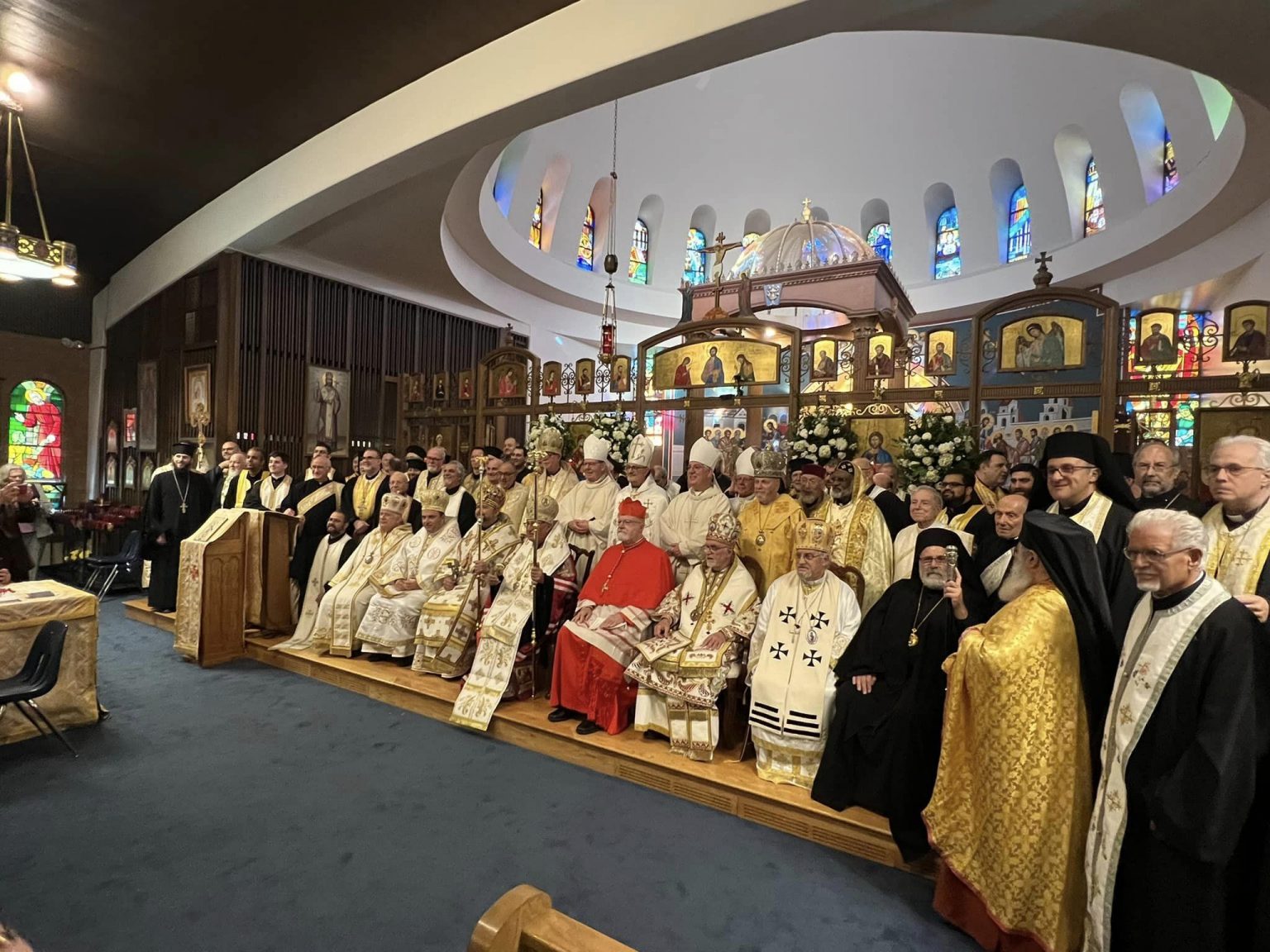 Bishop François enthroned today – St. Ann Melkite Catholic Church