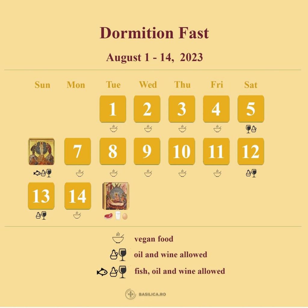 The Dormition Fast: are joining us? – St. Ann Melkite Catholic Church