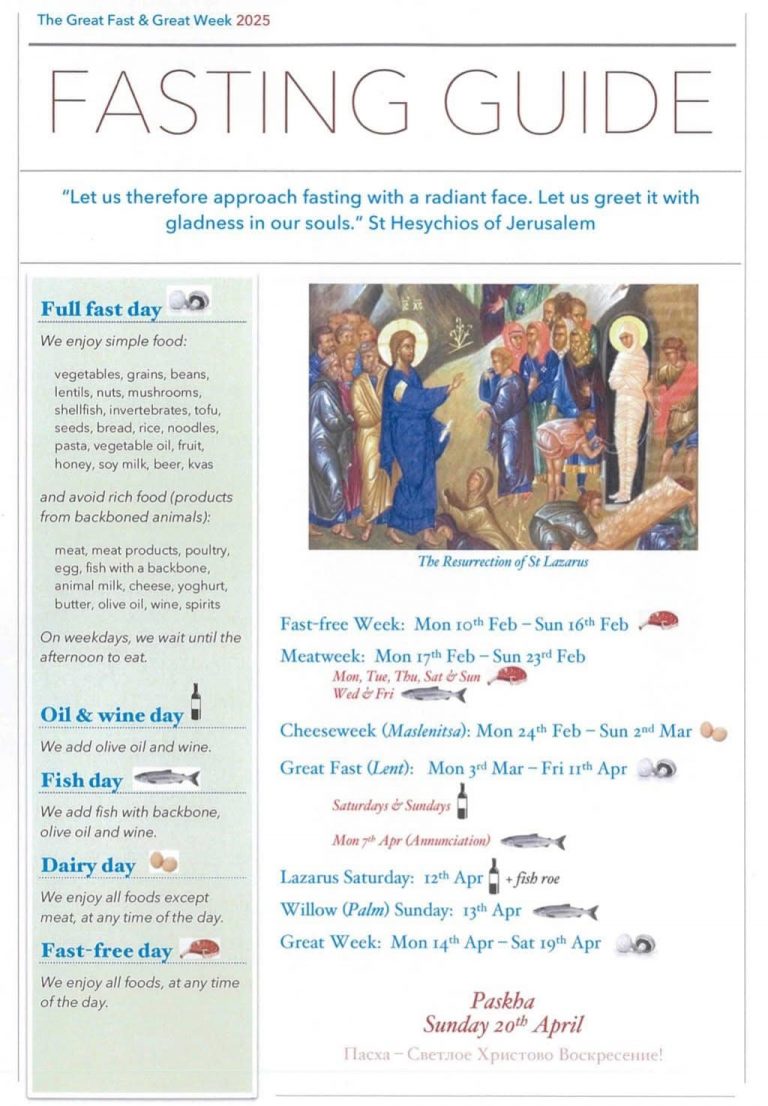 Fasting Guide – St. Ann Melkite Catholic Church